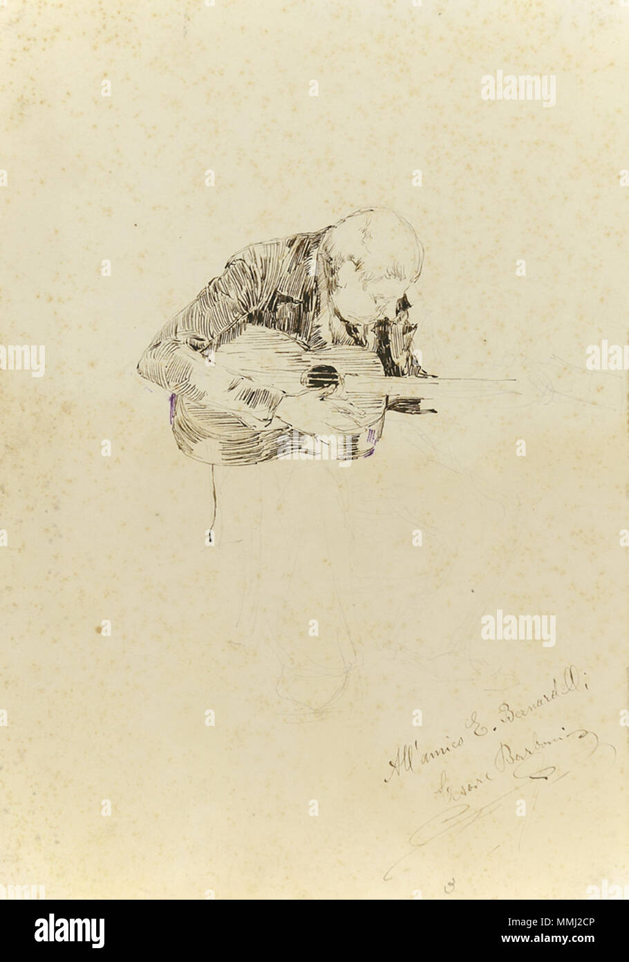 Cesare Baroni - Tocador de violão Stock Photo - Alamy