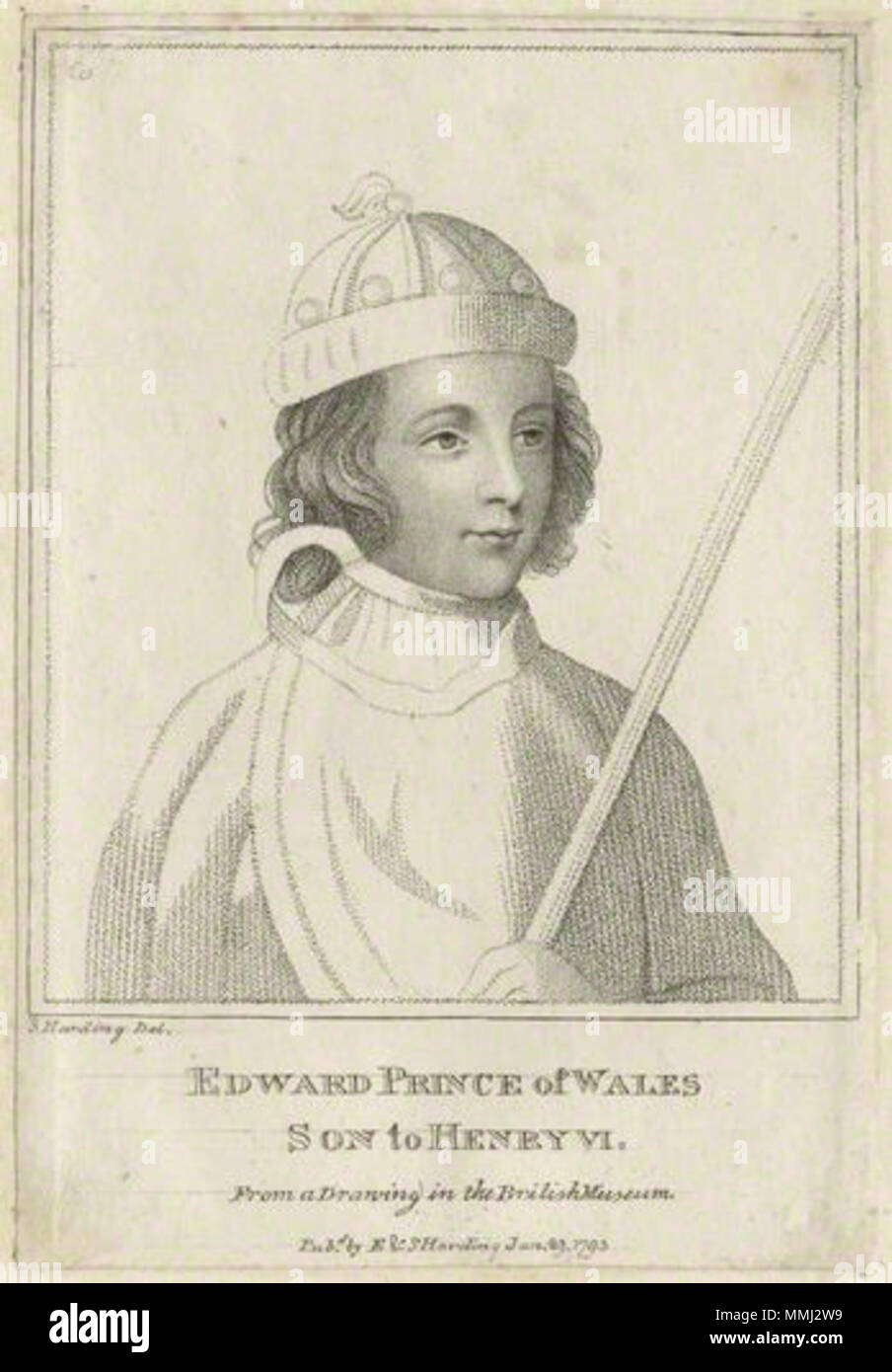 . English: Edward of Westminster, son of King Henry VI. by Sylvester ...
