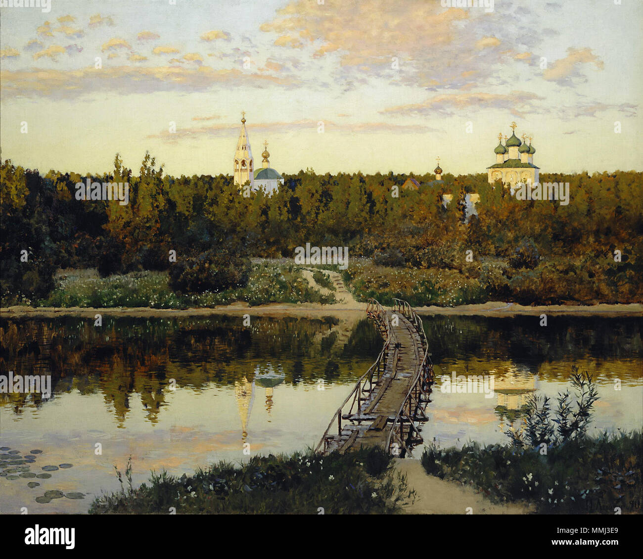 . English: A Quiet Monastery Русский: Тихая Обитель. 1890 ...