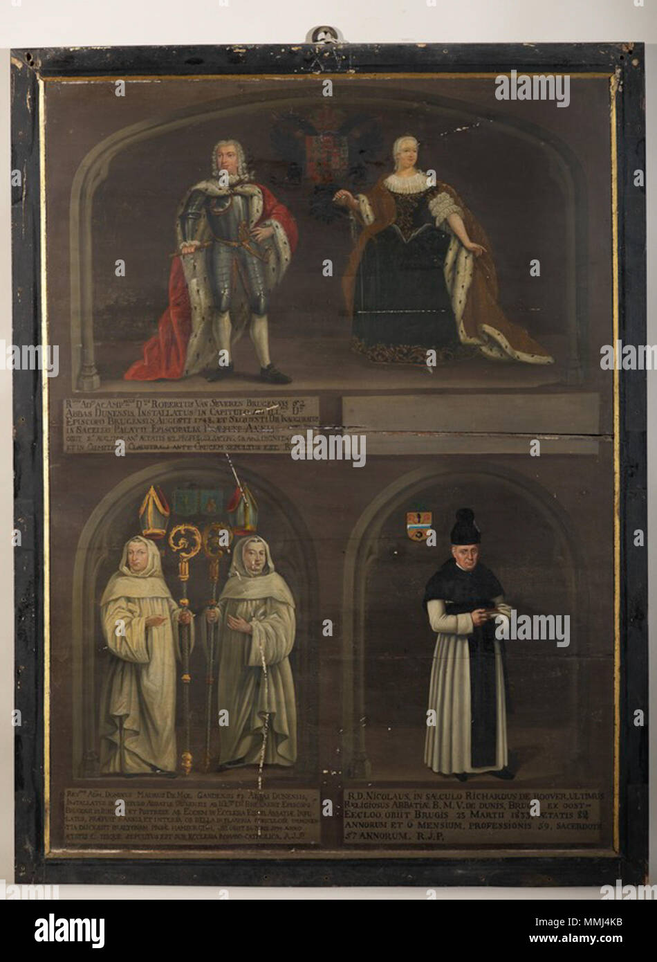 . Part of a series of 17 paintings of counts of Flanders and abbots of ...