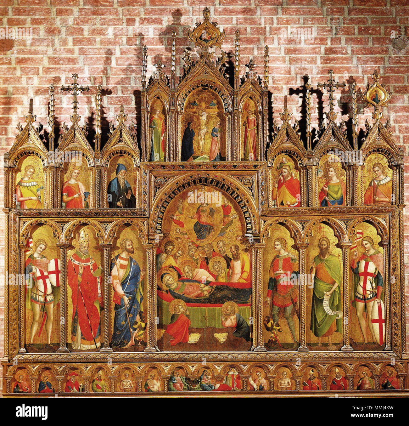 . English: Lorenzo Veneziano Polittico Proti detail. 1366. Vicenza Cathedral . 1366. Lorenzo ...