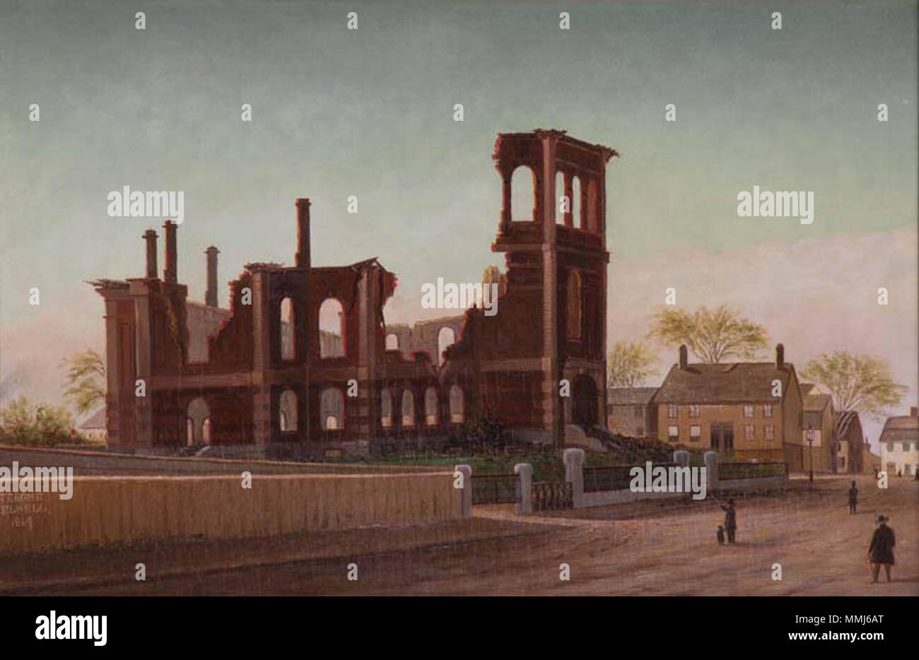 The burnt house museum hi-res stock photography and images - Alamy
