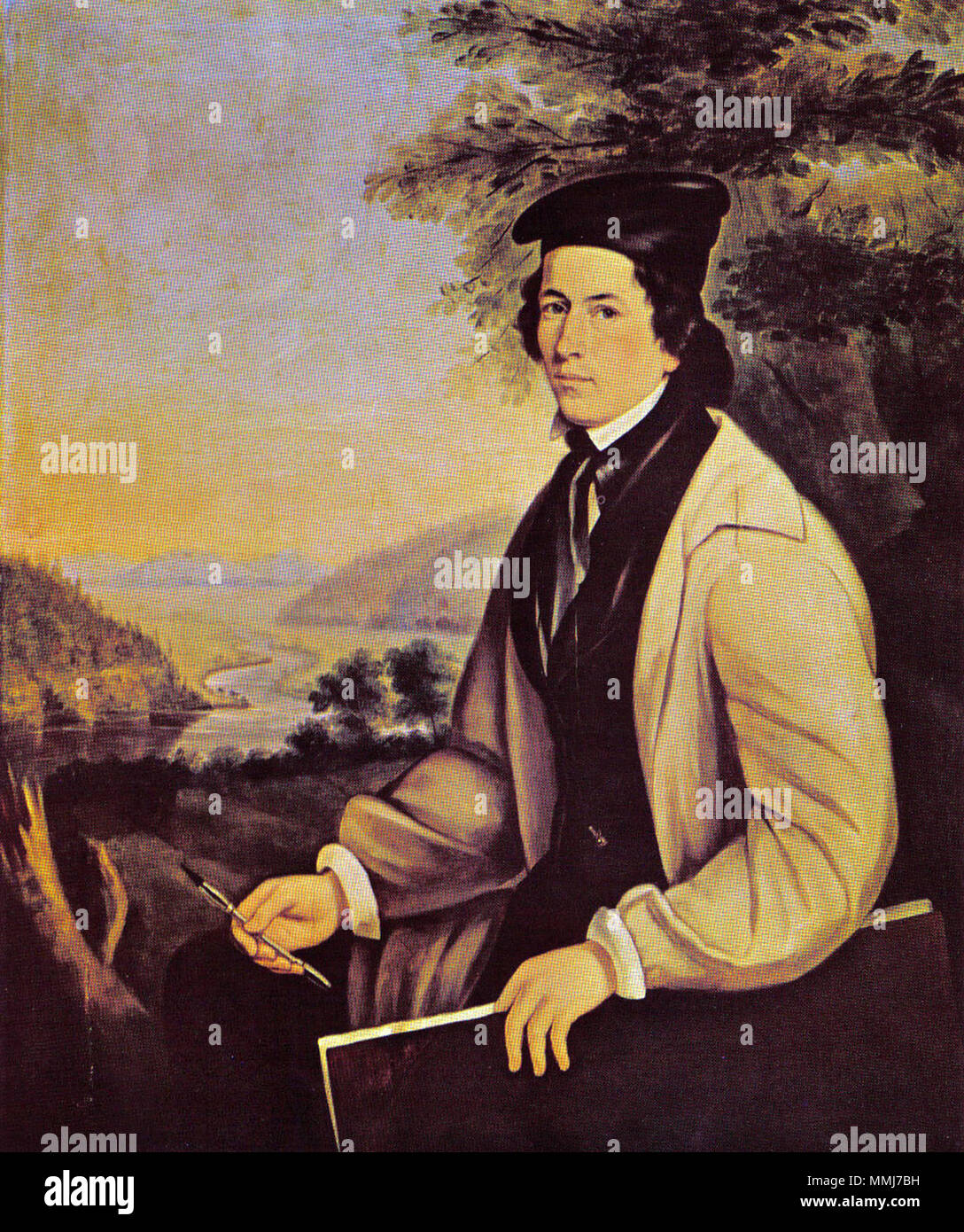 . Self-portrait . circa 1837. Hamel Self-Portrait 1837 Stock Photo - Alamy