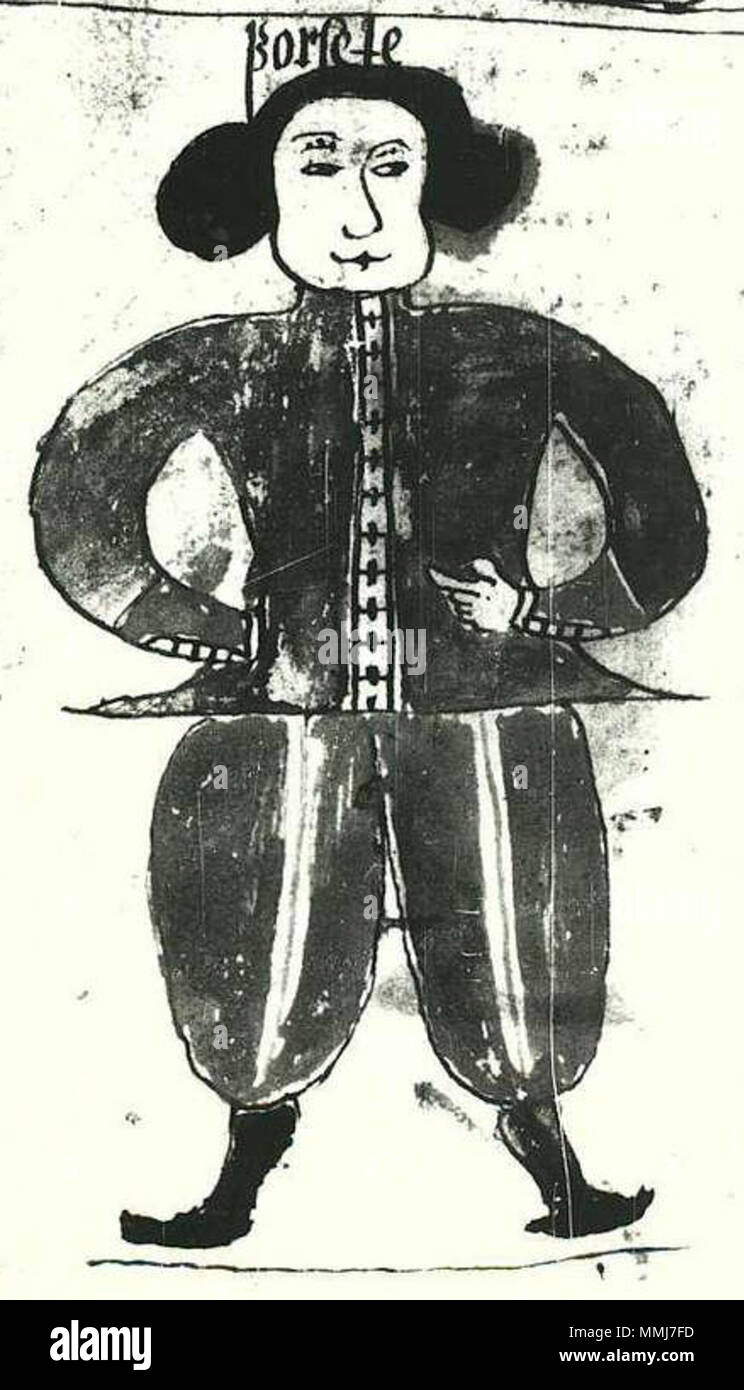 . An illustration of the Norse god Forseti, from an Icelandic 17th ...