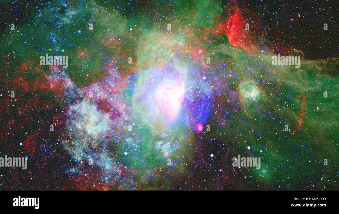 Nebula and stars in outer space. Elements of this image furnished by ...
