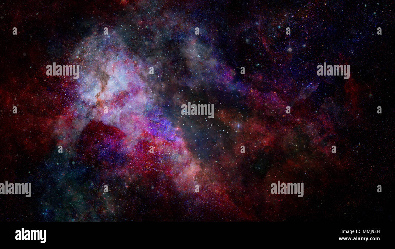 Nebula and stars in outer space. Elements of this image furnished by ...