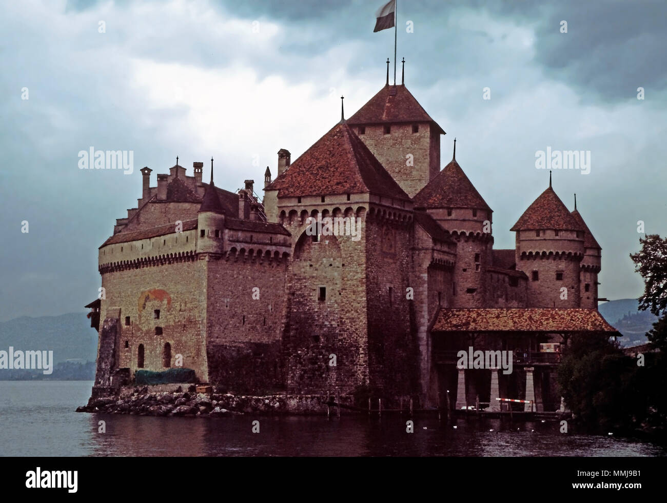 Castle Chillon on Lake Geneva,Switzerland Stock Photo - Alamy