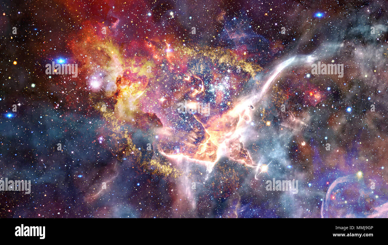 The Helix Nebula in deep space. Elements of this image furnished by ...