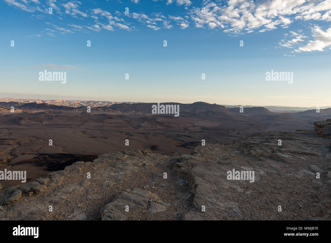 Sunset at Makhtesh Ramon, Israel Stock Photo - Alamy