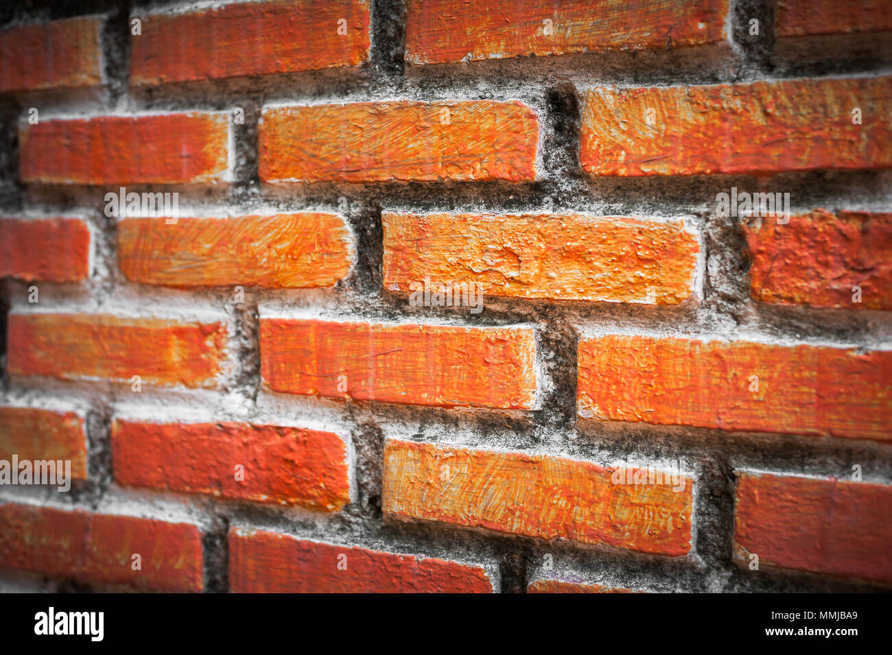 Pattern of old red brick wall for texture background Stock Photo - Alamy