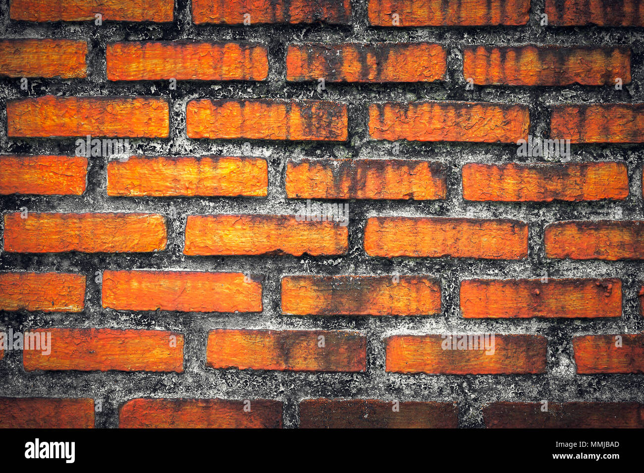 Pattern of old red brick wall for texture background Stock Photo - Alamy