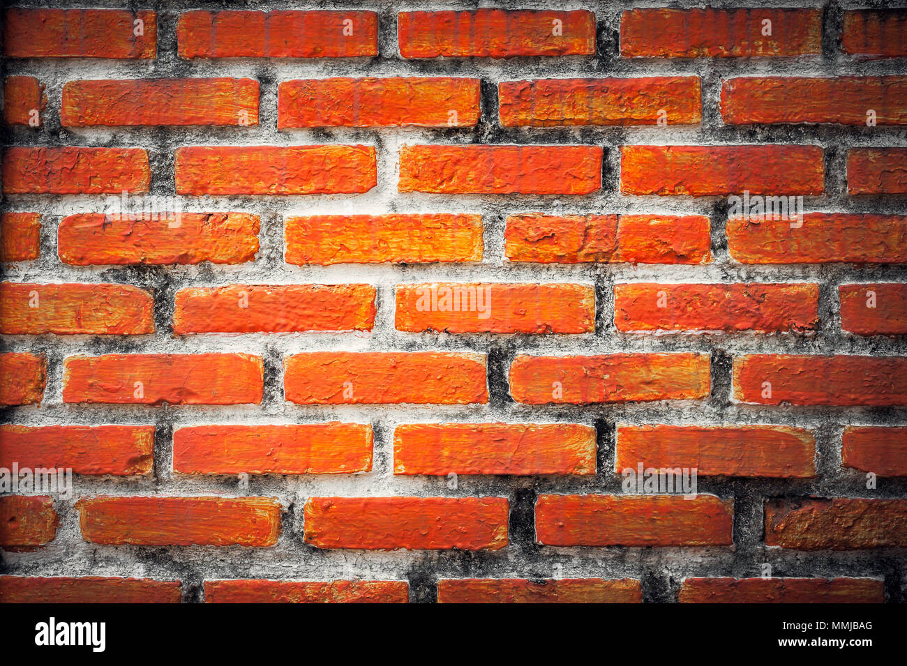 Pattern of old red brick wall for texture background Stock Photo - Alamy