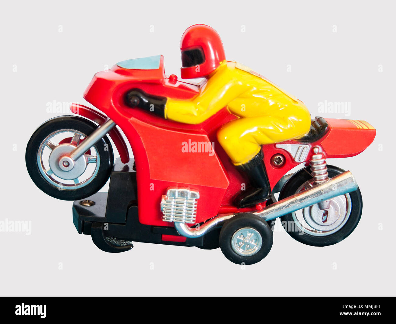 Racing motorcycle model toy / Isolated white Stock Photo - Alamy