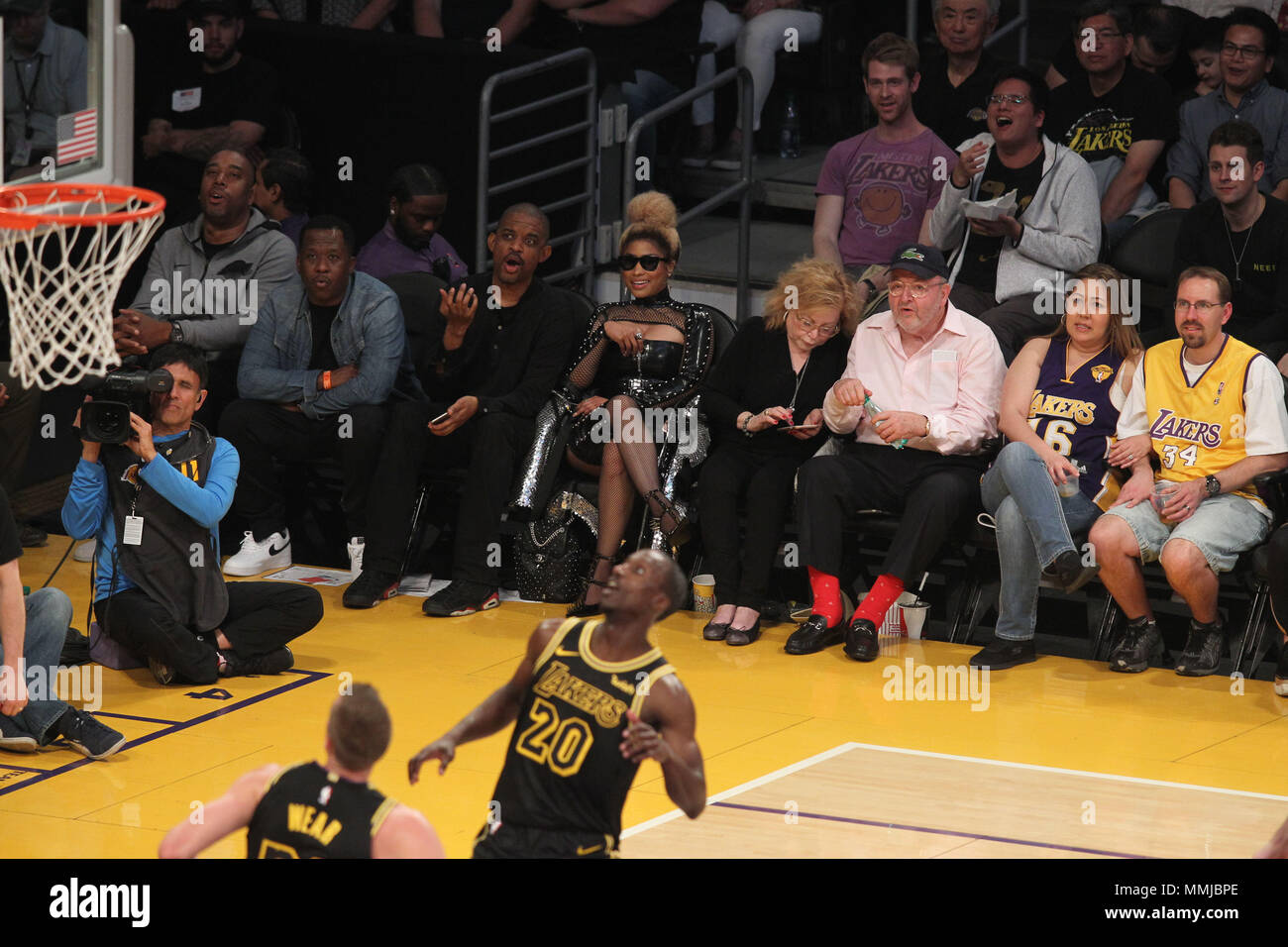 Nicki Minaj out at the Lakers game. The Houston Rockets defeated the ...