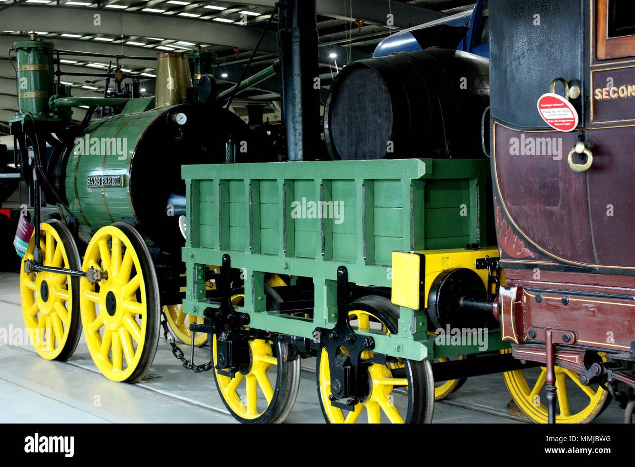 The locomotive Sans Pareil at the National Railway Museum in Shildon ... The locomotive Sans Pareil at the National Railway Museum in Shildon ...