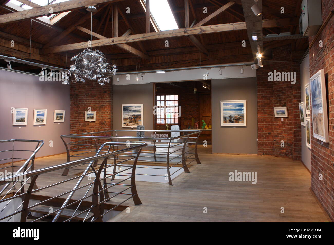 The inside of the Biscuit Factory in the Ouseburn district of Newcastle ...
