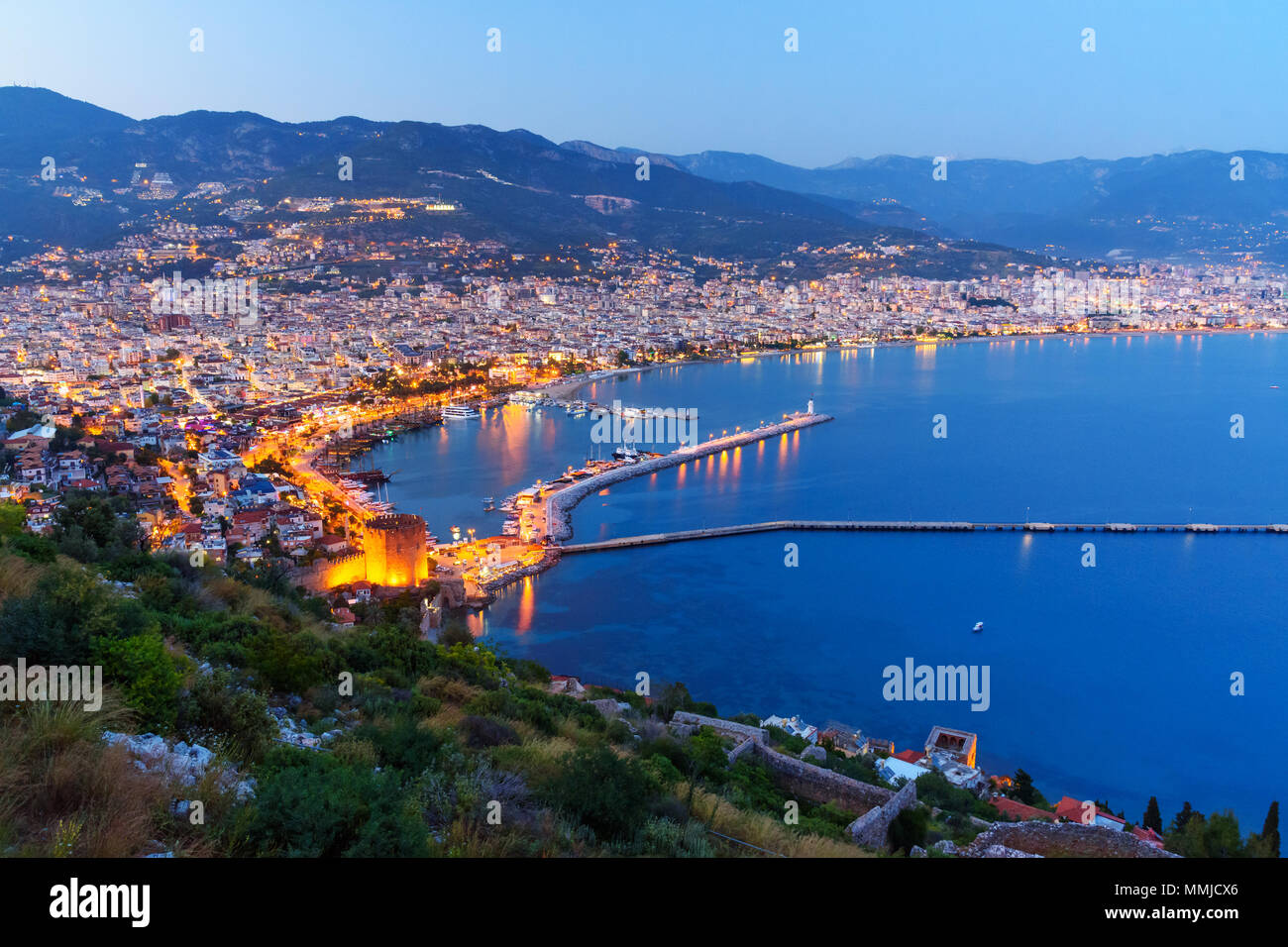 Turkey beach night hi-res stock photography and images - Alamy