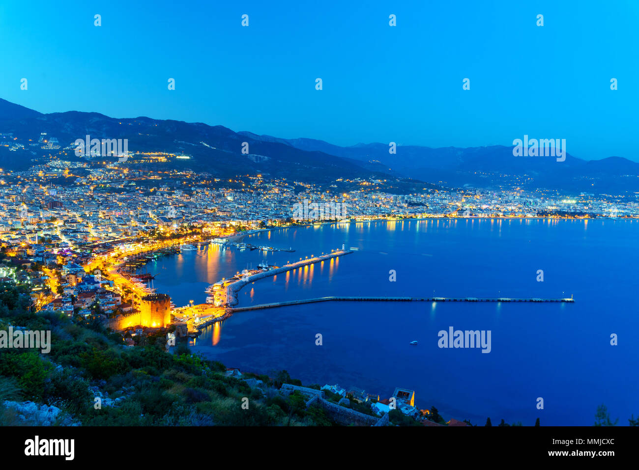Turkey beach night hi-res stock photography and images - Alamy