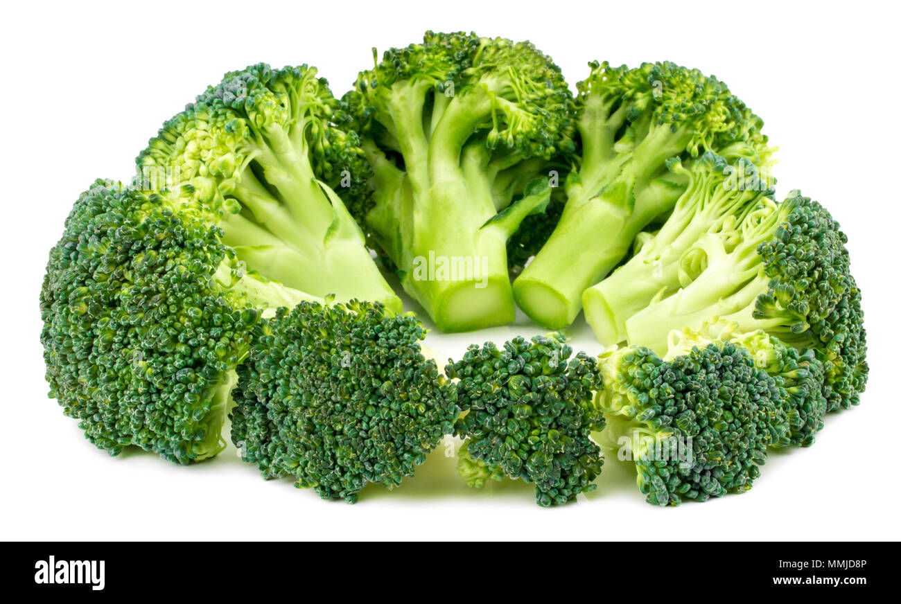 Broccoli vegetable isolated on white background.close-up Stock Photo ...