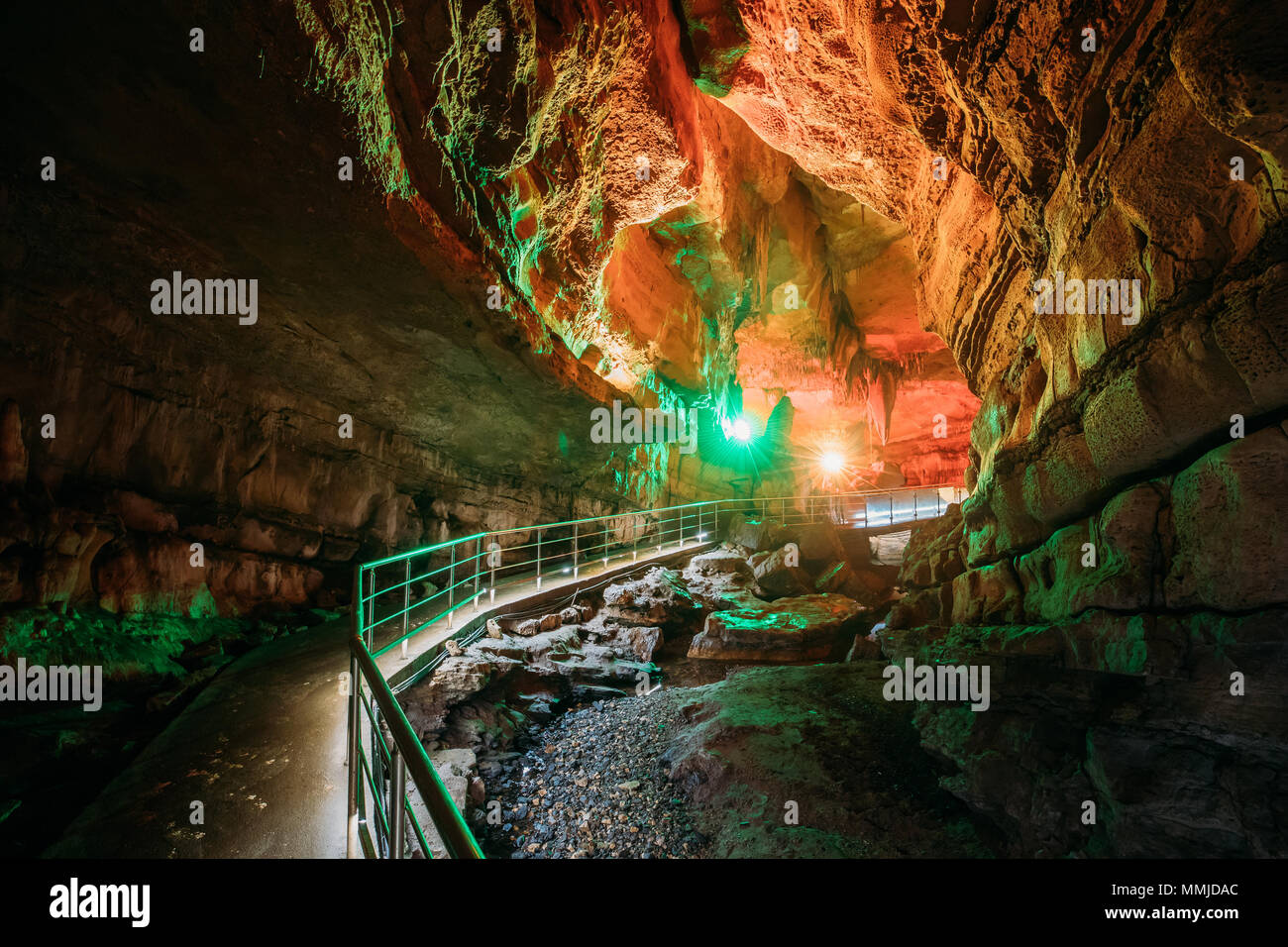 Kutaisi, Georgia. View Of Sataplia Karst Cave In State Sataplia Reserve ...