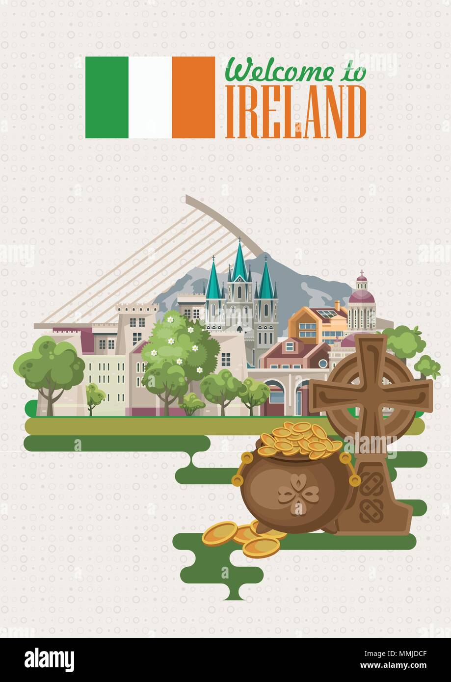 Dublin City Building Landmarks Stock Vector Images - Alamy