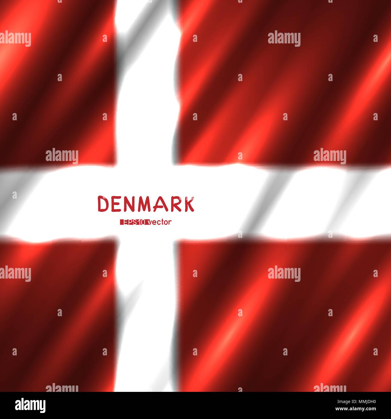 Danish flag Stock Vector Images - Alamy