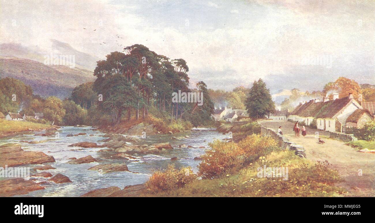 SCOTLAND. Killin, Perthshire 1904 old antique vintage print picture ...