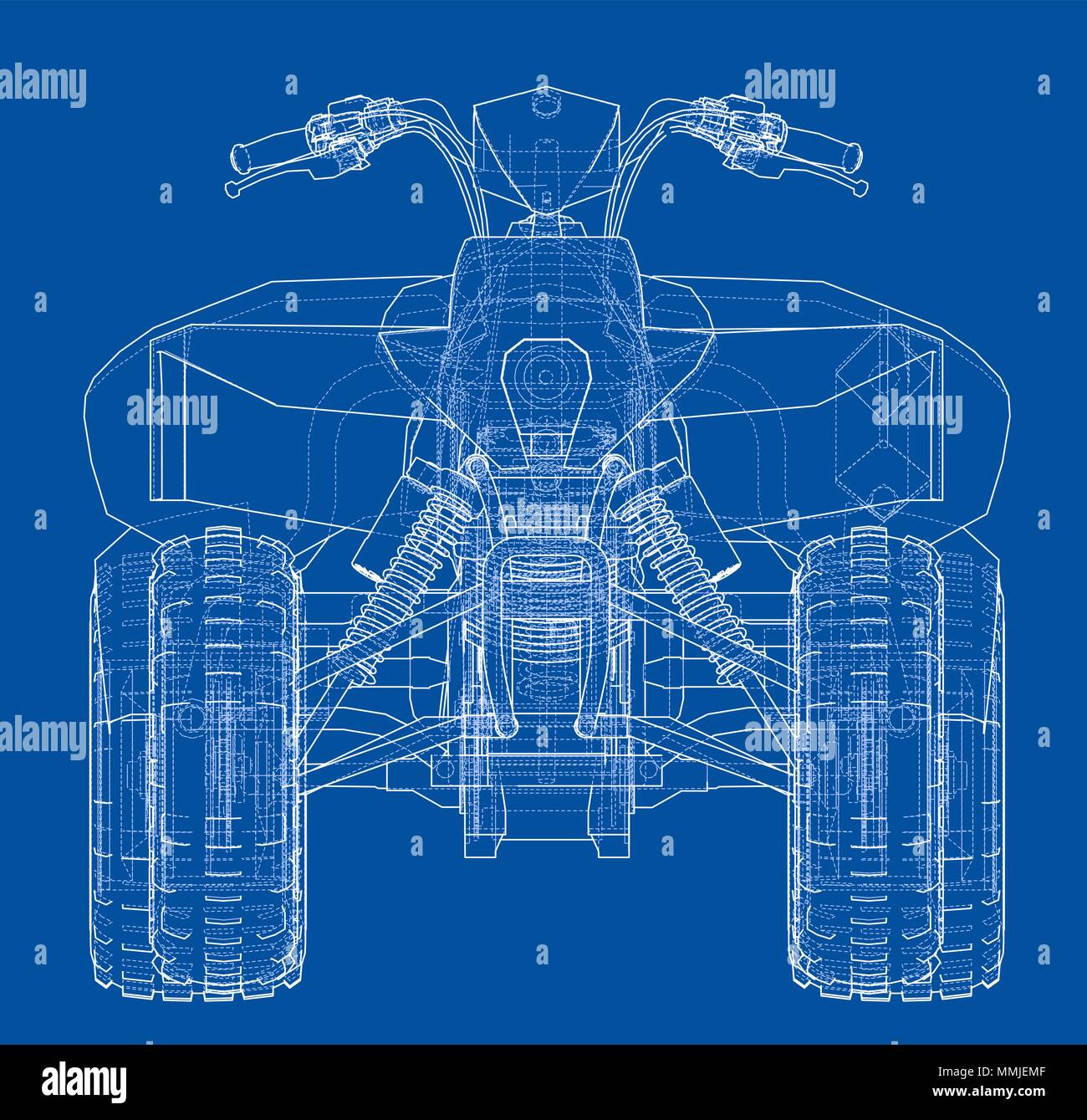 ATV quadbike concept outline. Vector Stock Vector Image & Art - Alamy