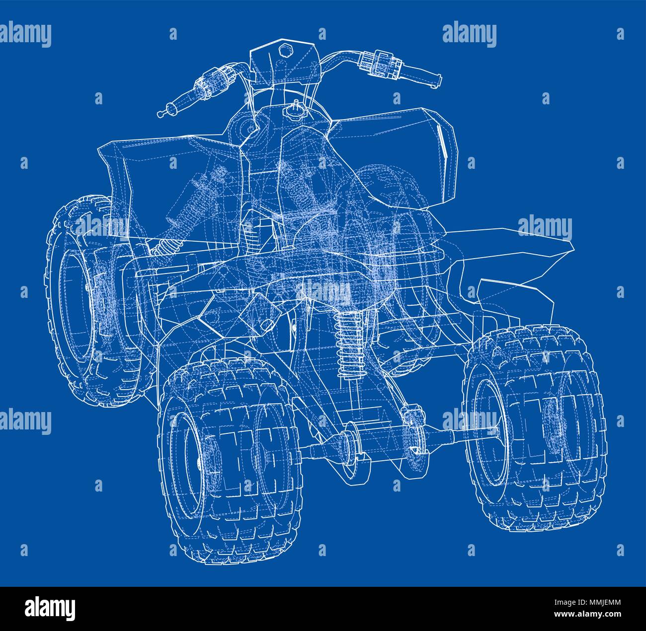 ATV quadbike concept outline. Vector Stock Vector Image & Art - Alamy