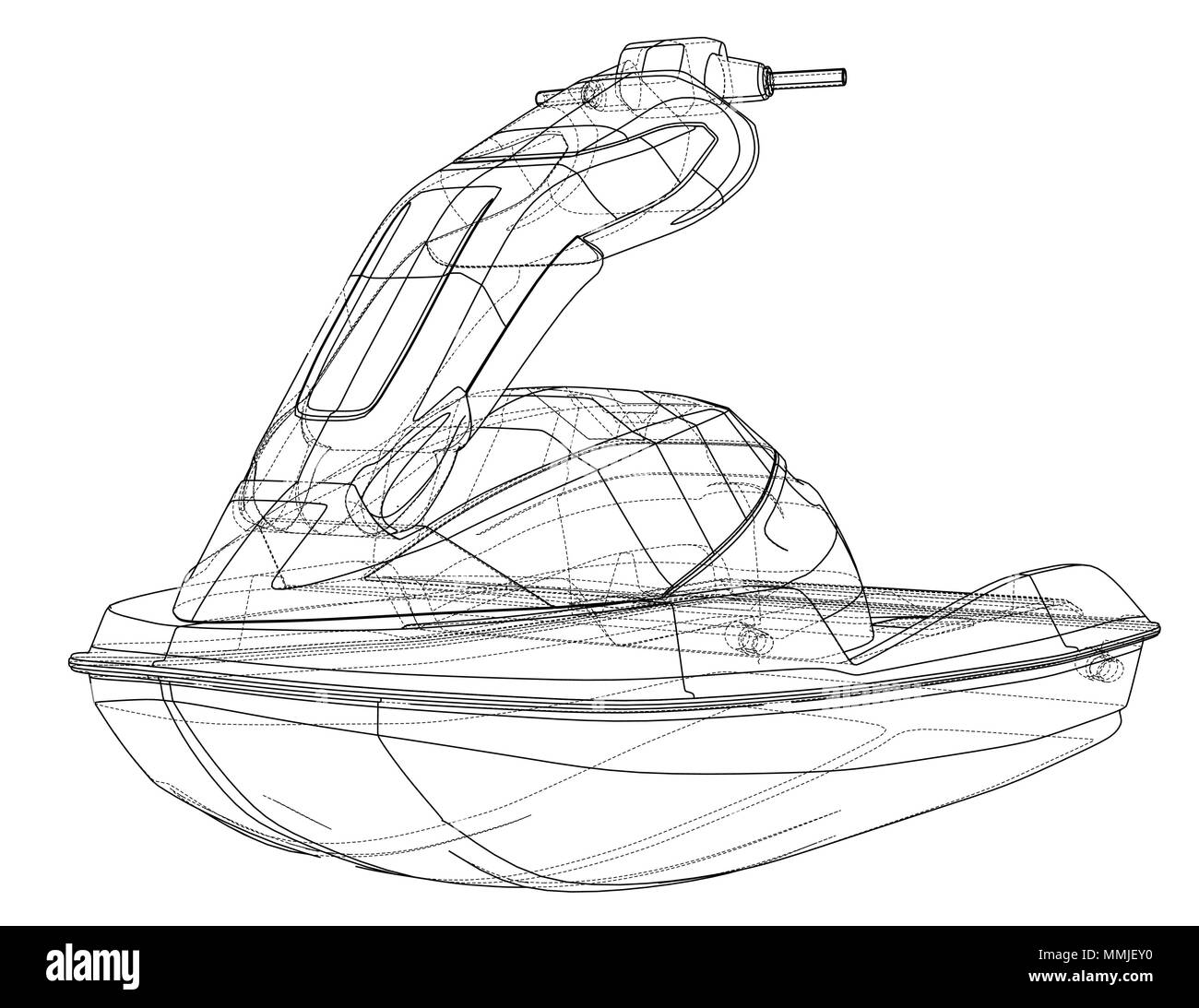 Jet ski sketch. Vector Stock Vector Image & Art - Alamy