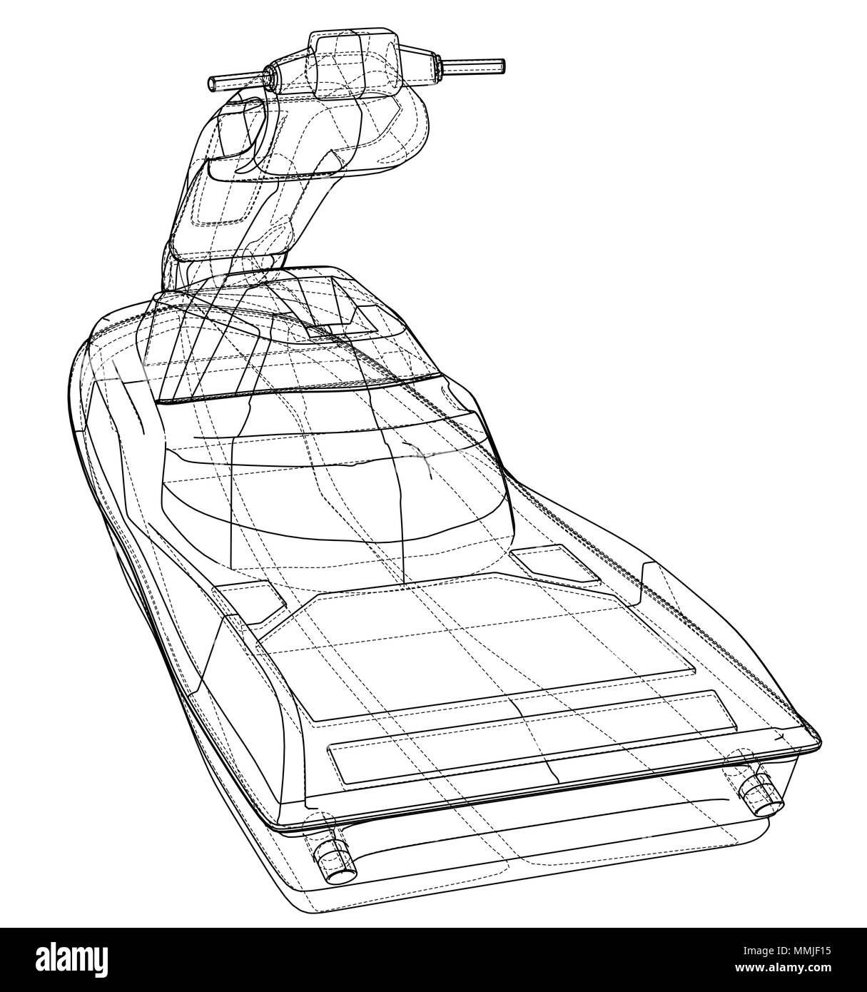 Jet ski sketch. Vector Stock Vector Image & Art - Alamy