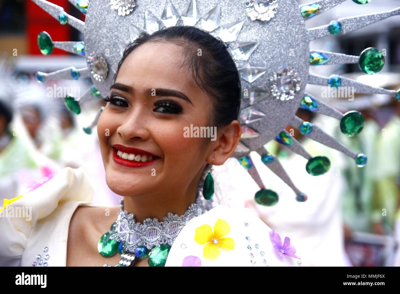 ANTIPOLO CITY, PHILIPPINES - MAY 1, 2018: Parade participants in their ...