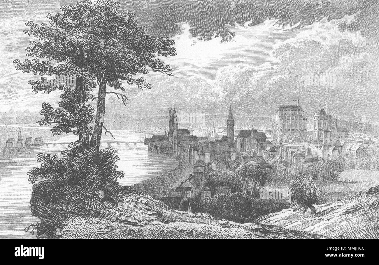 GERMANY. Cologne. (Koln). Bell Fullarton 1834 old antique print picture ...