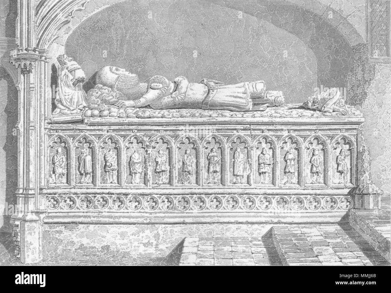 NORFOLK. Ingham Church, monument Oliver. Churches 1824 old antique ...