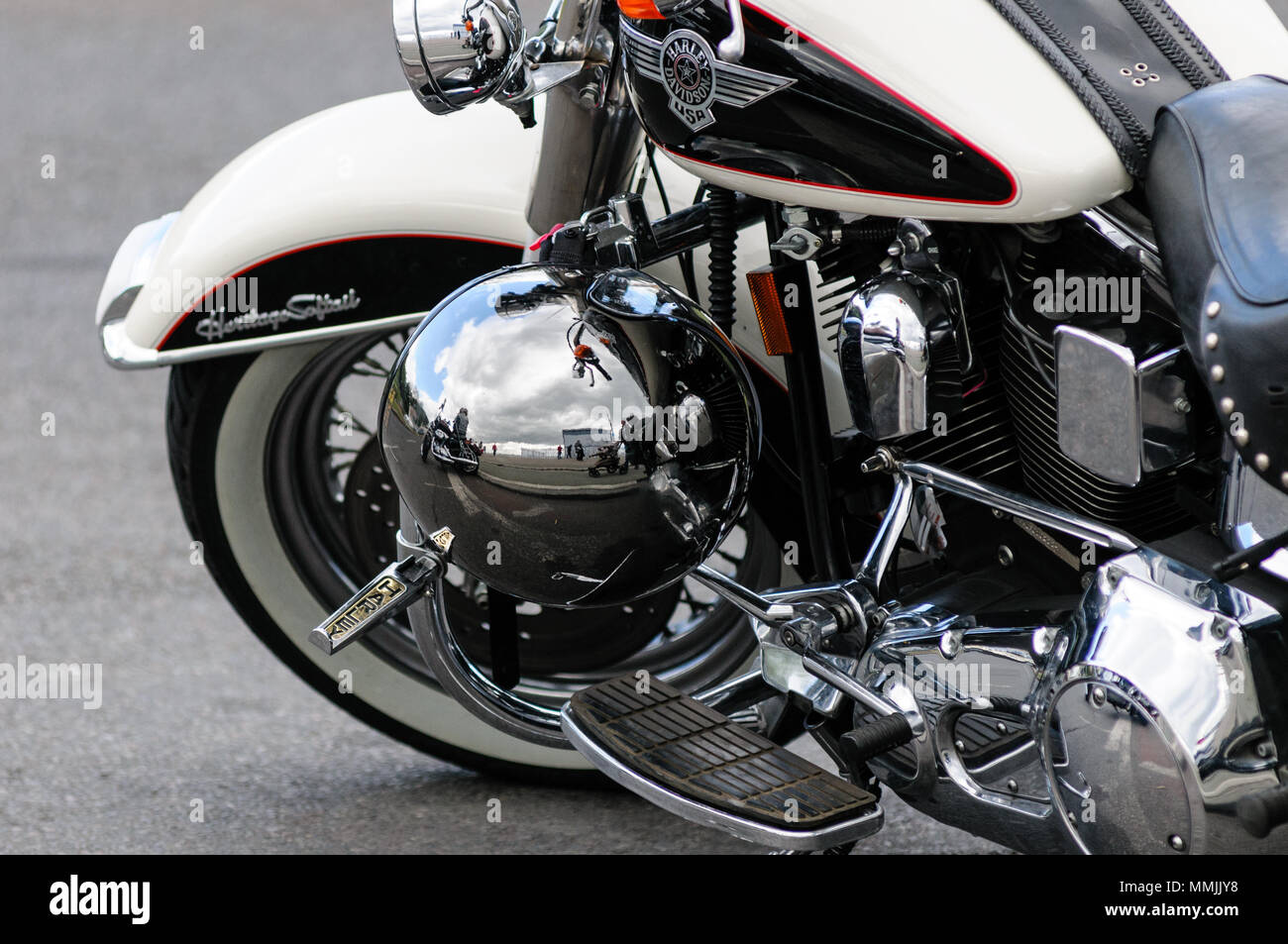 Harley Davidson motorbike Stock Photo - Alamy