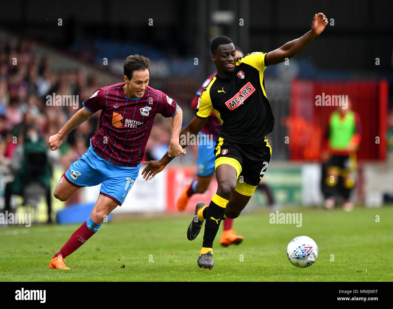 Rotherham uniteds josh emmanuel battle hi-res stock photography and ...