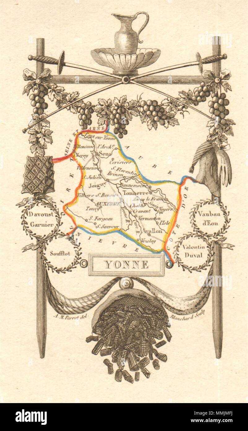 Map of yonne hi-res stock photography and images - Alamy