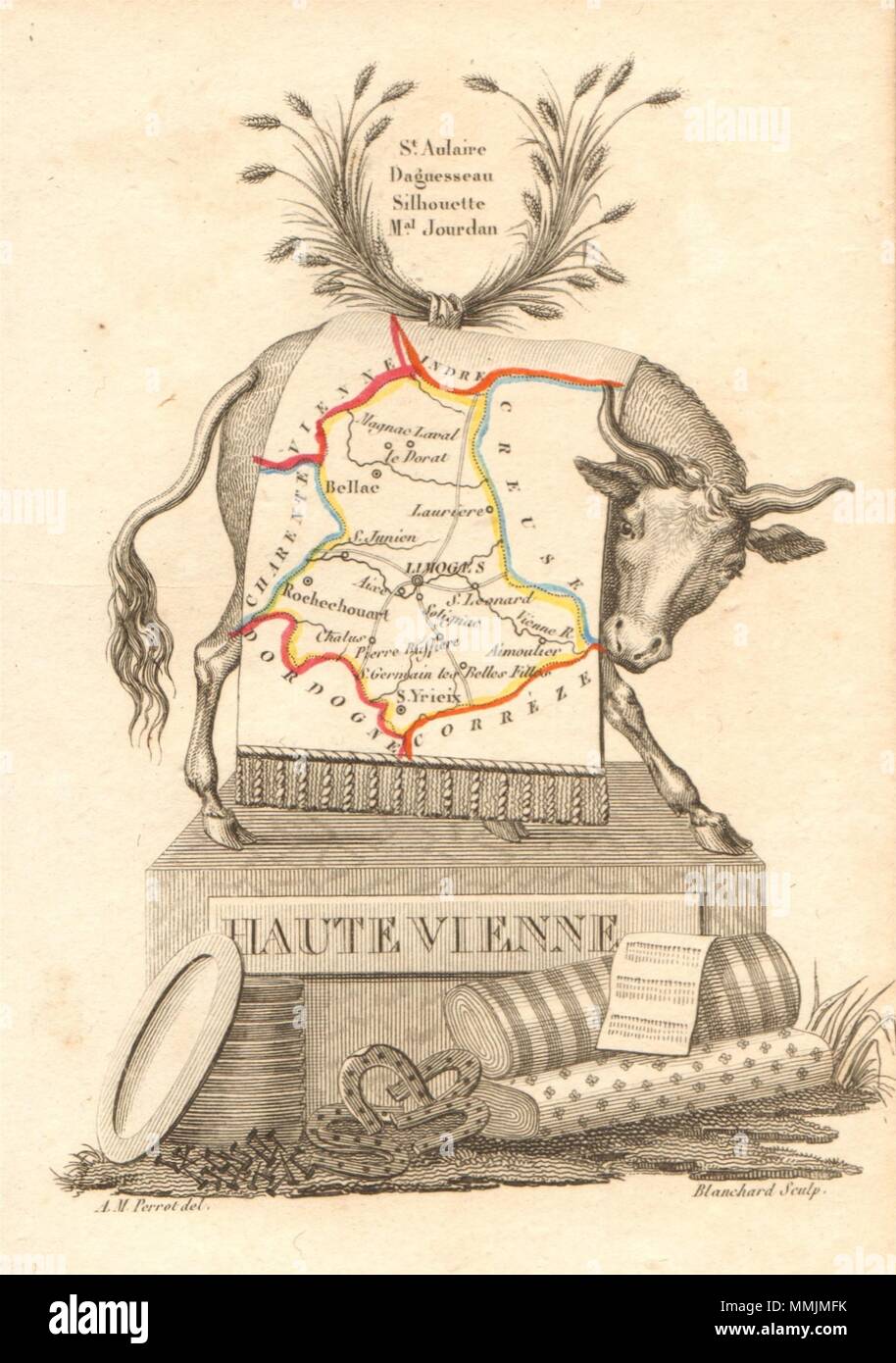 Haute vienne map hi-res stock photography and images - Alamy