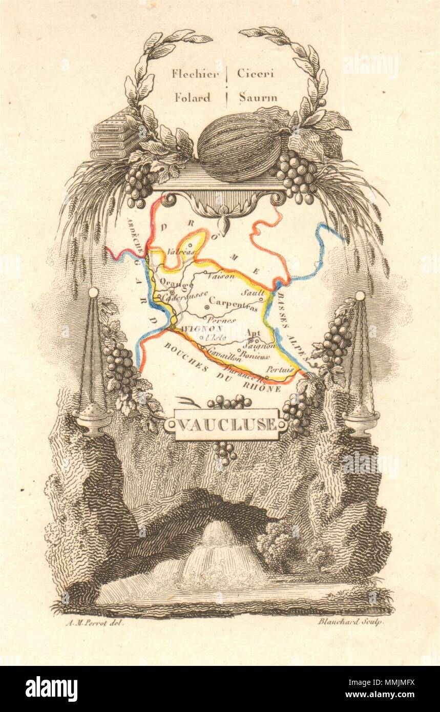 Map of vaucluse hi-res stock photography and images - Alamy