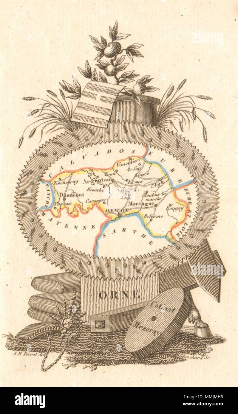 Orne map hi-res stock photography and images - Alamy