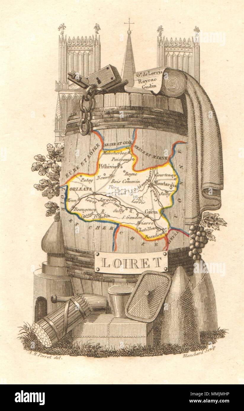 Map of loiret hi-res stock photography and images - Alamy