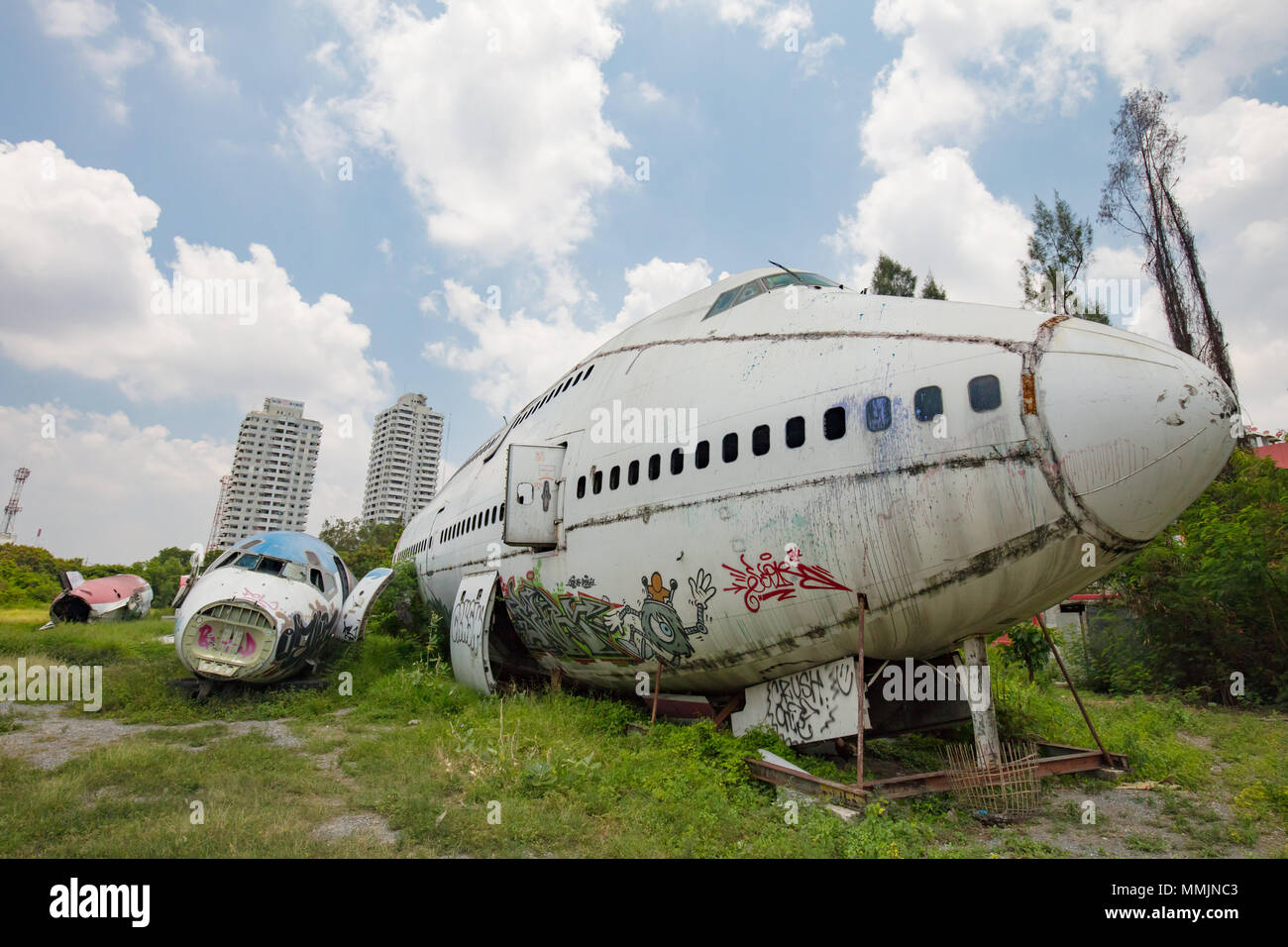 Airplane Graveyard Bangkok Stock Photo - Alamy