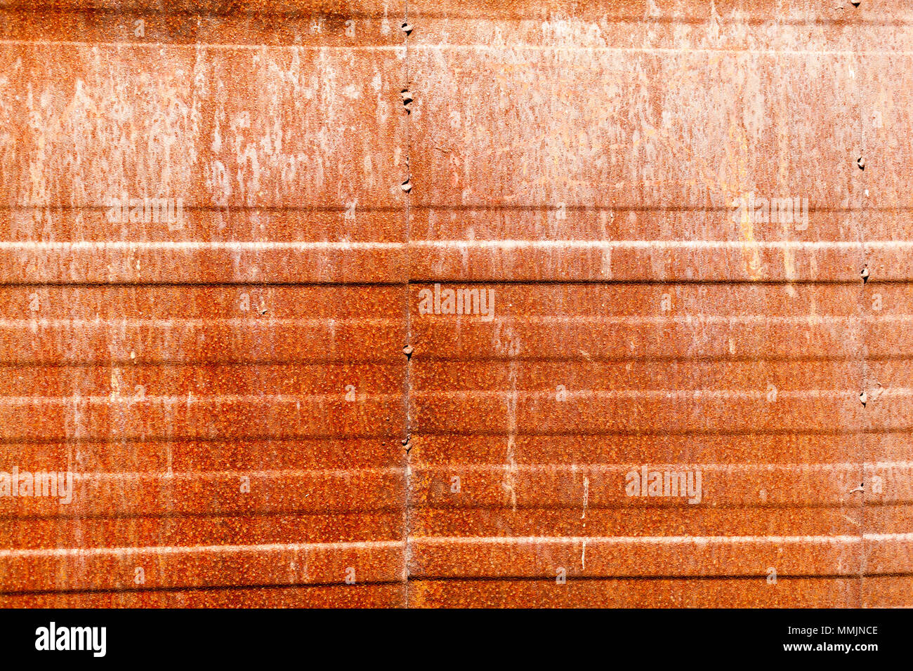 Rusty metal wall background with horizontal lines Stock Photo - Alamy