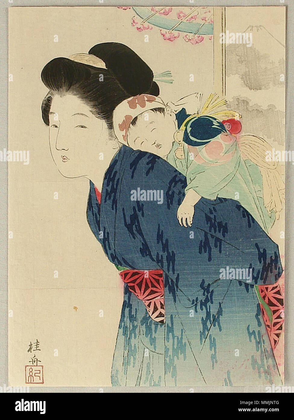 Asa-dasuki by Takeuchi Keishū Stock Photo - Alamy