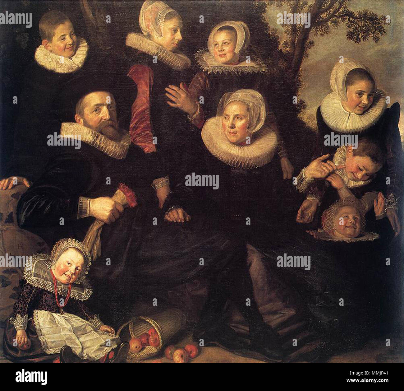 Portrait of an unknown family.[1] Alternative title(s): Family Portrait ...