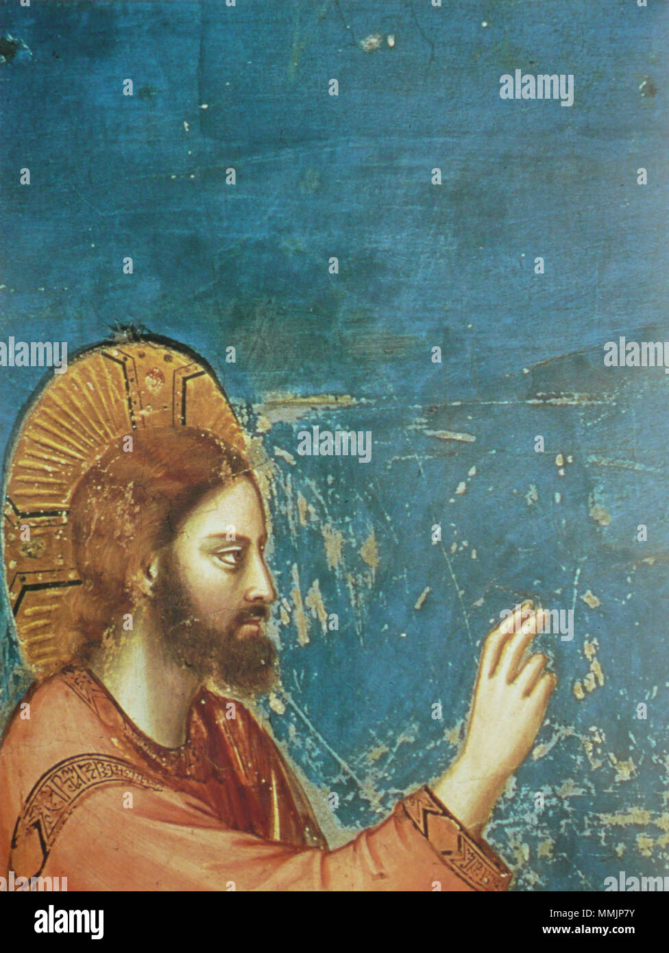 Giotto di Bondone - Résurrection de Lazare (détail Stock Photo - Alamy