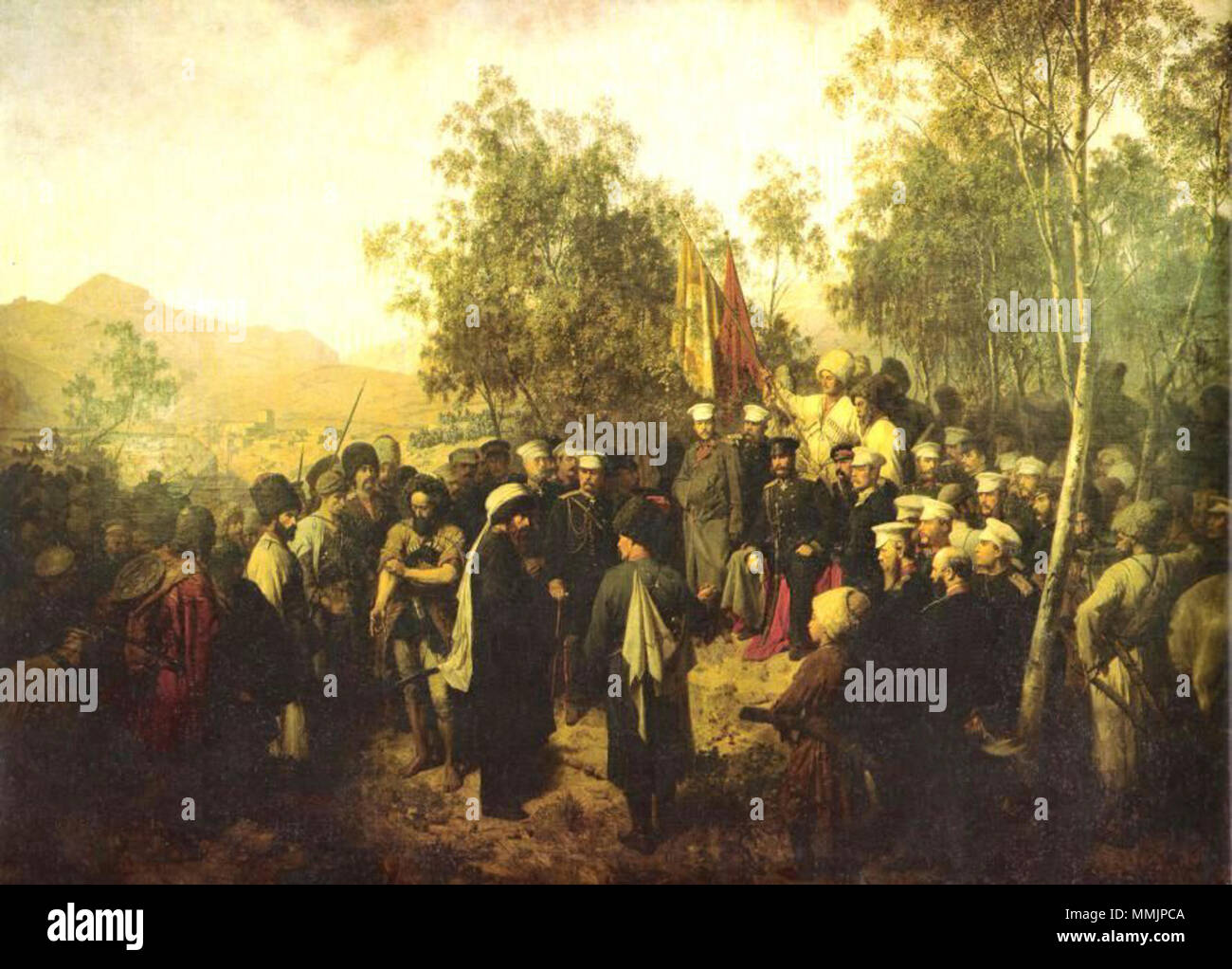 . Azərbaycanca: 'Şamil' portreti, Teodor Horşelt (Theodor Horschelt ...