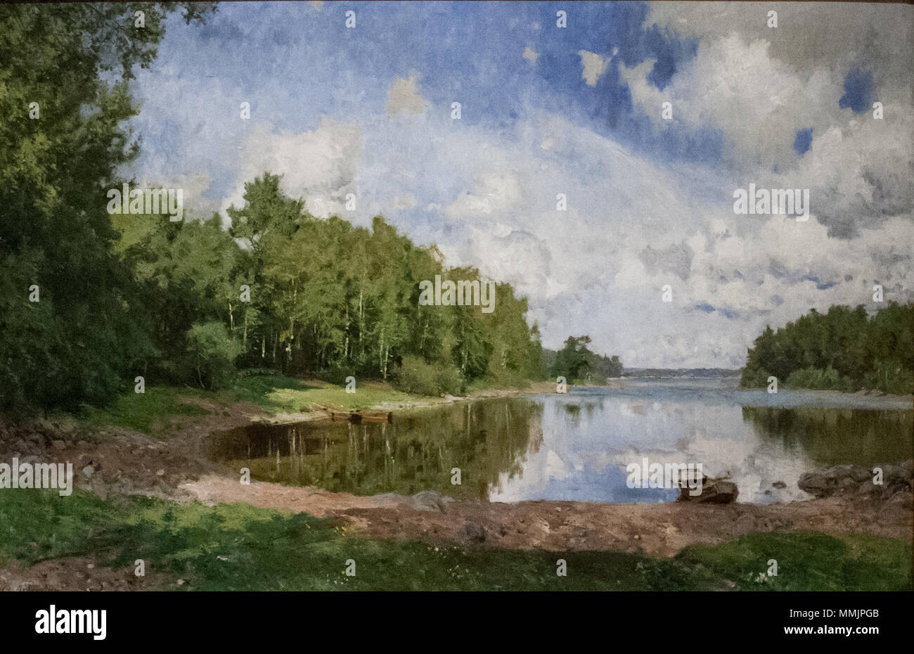 Lake-View at Engelsberg, Västmanland. 1893. Arborelius - Lake View ...