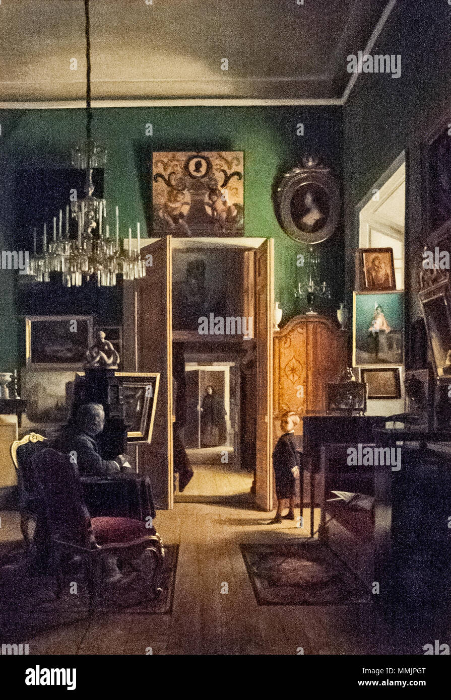 Interior of the Painter's Home in Stockholm. 1867. Bennet - Interior of ...