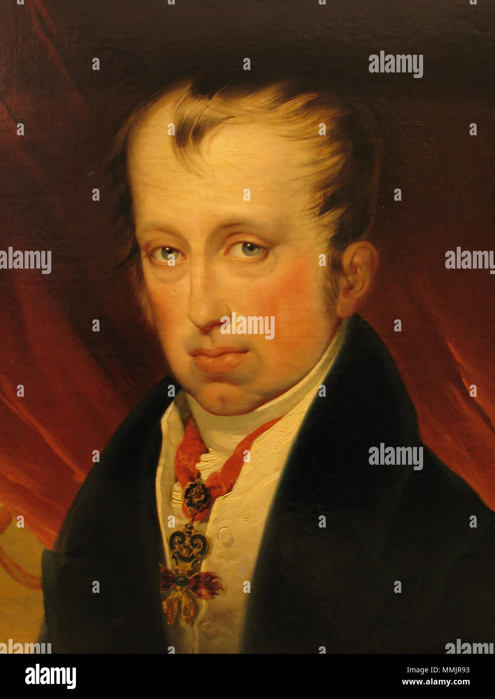 Portrait of Ferdinand I of Austria (1793-1875). circa 1840. Amerling ...